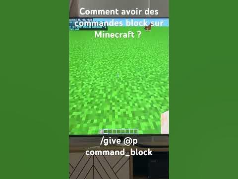 Comment avoir des commandes Bloc sur Minecraft ? - YouTube