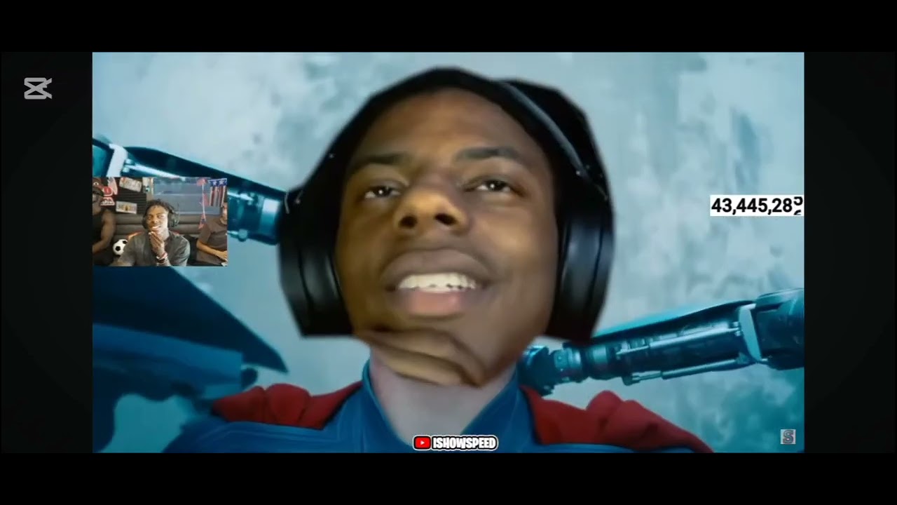 Ishowspeed reacting to him as superman | irl stream | w - YouTube