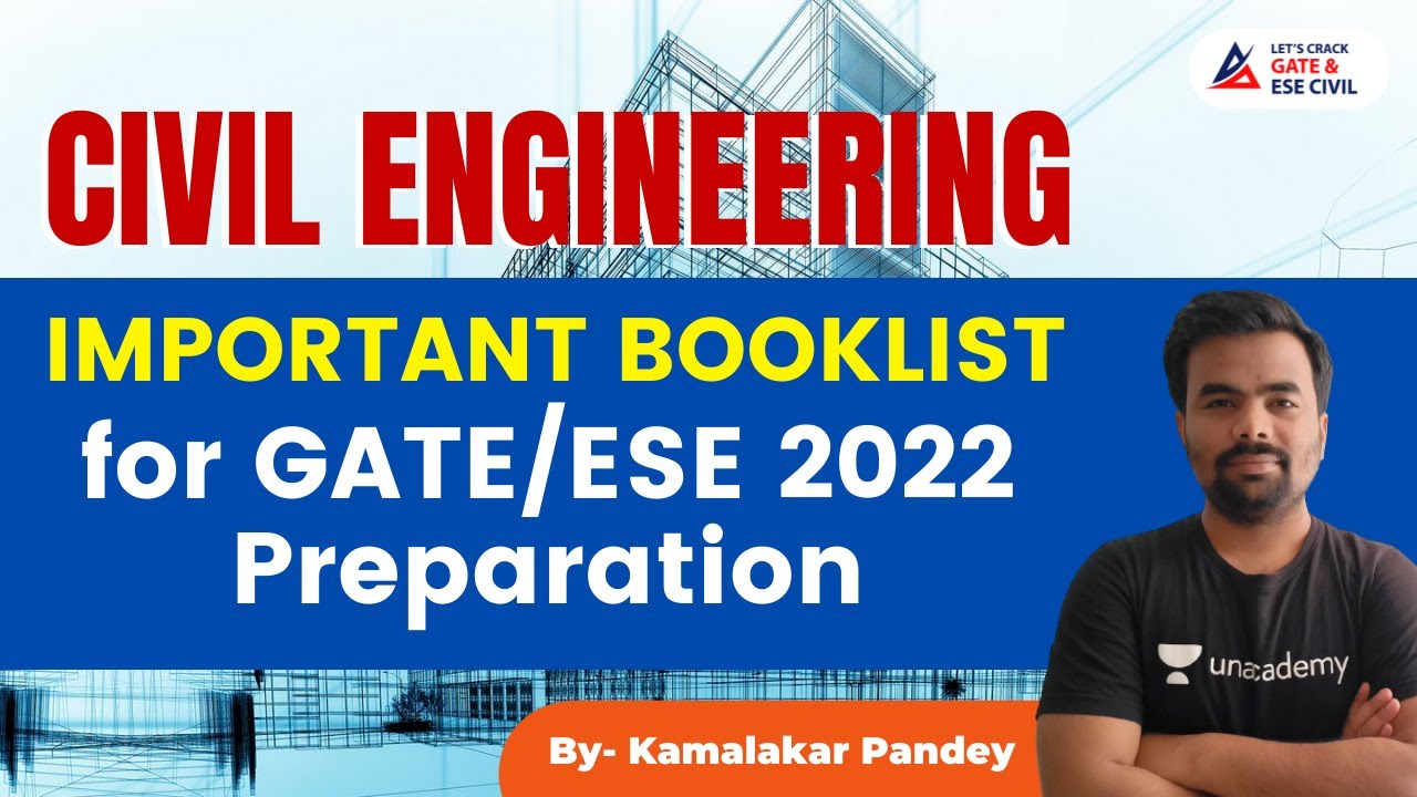 Important Booklist for GATE/ESE- 2022 Preparation | Civil Engineering | Kamalakar Sir - YouTube