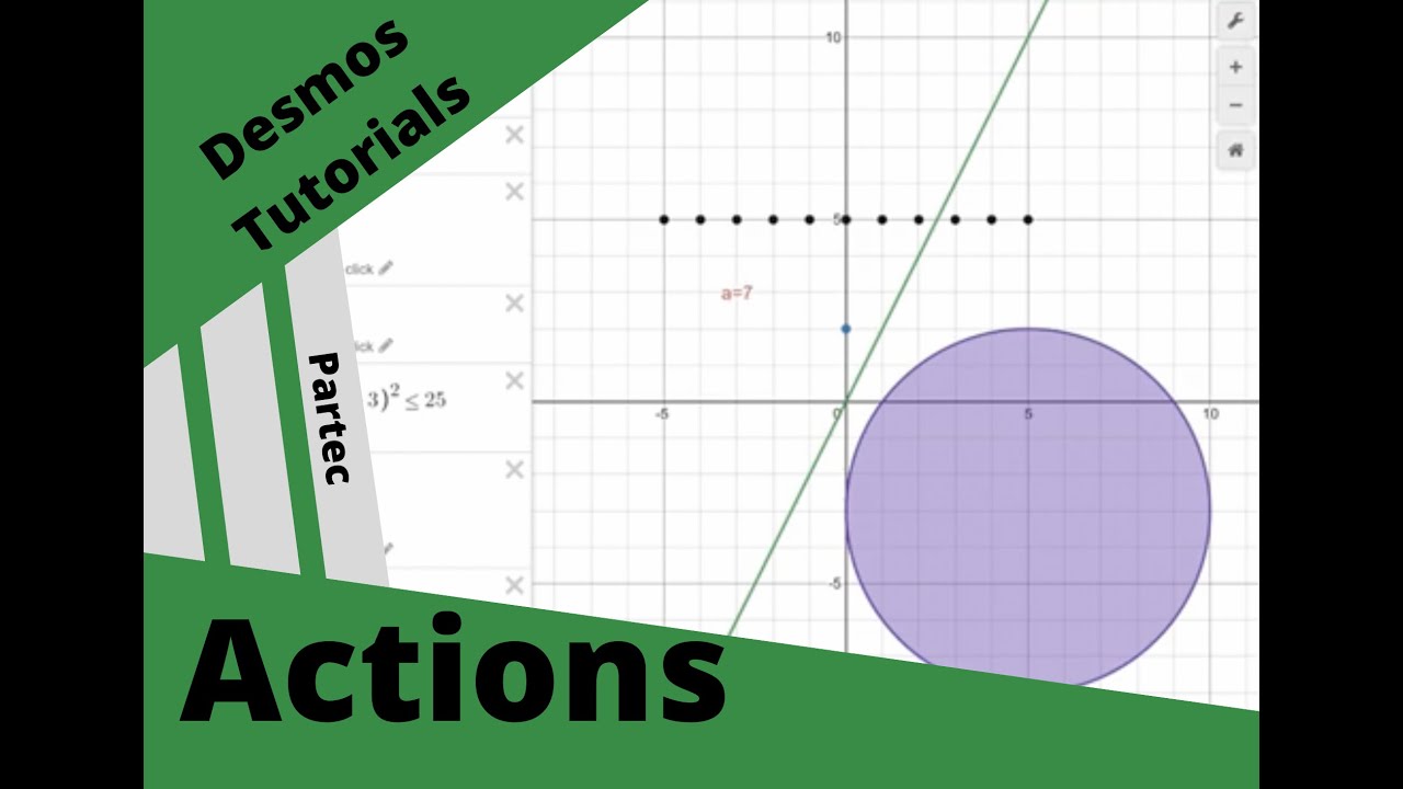 Desmos tutorials - Actions - YouTube