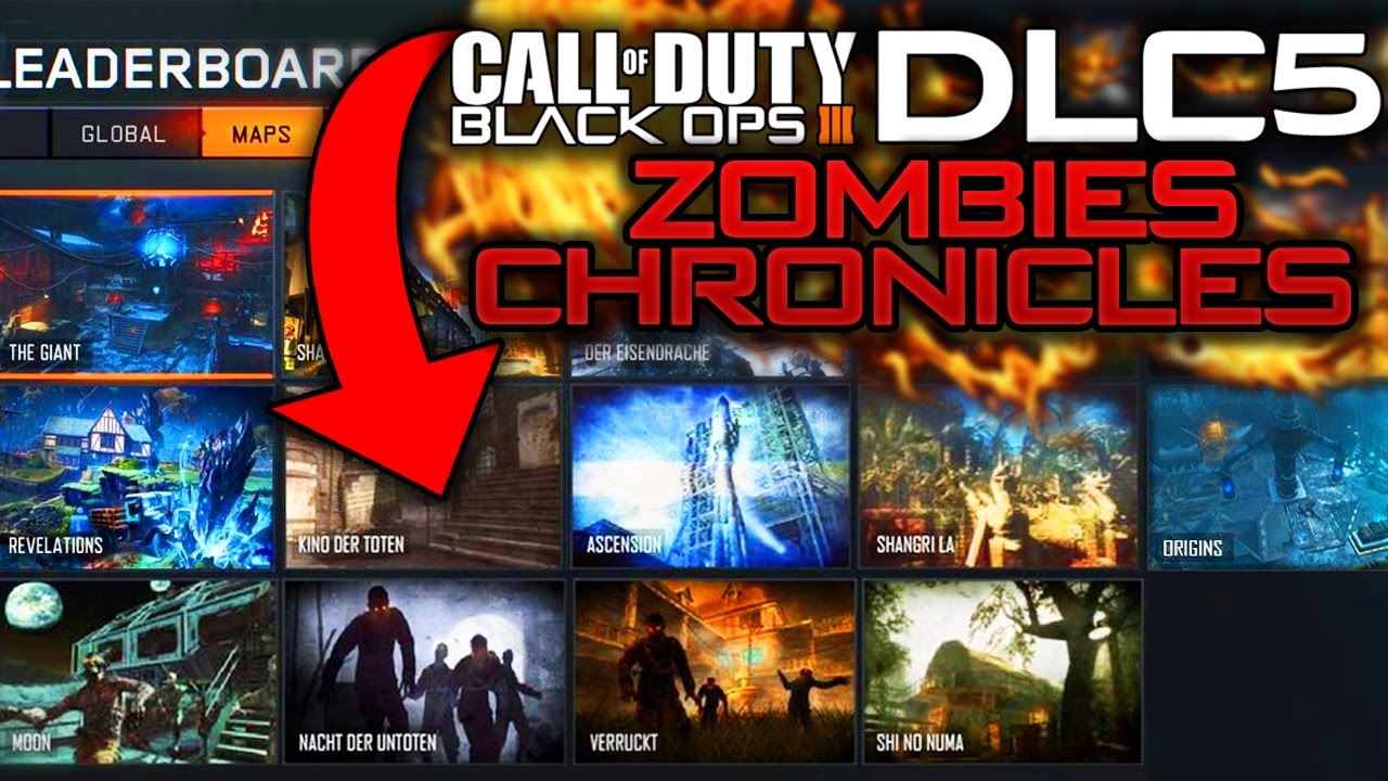 LES 8 MAPS ZOMBIES REMASTER DU DLC5 "Zombies Chronicles" | Contenu ...