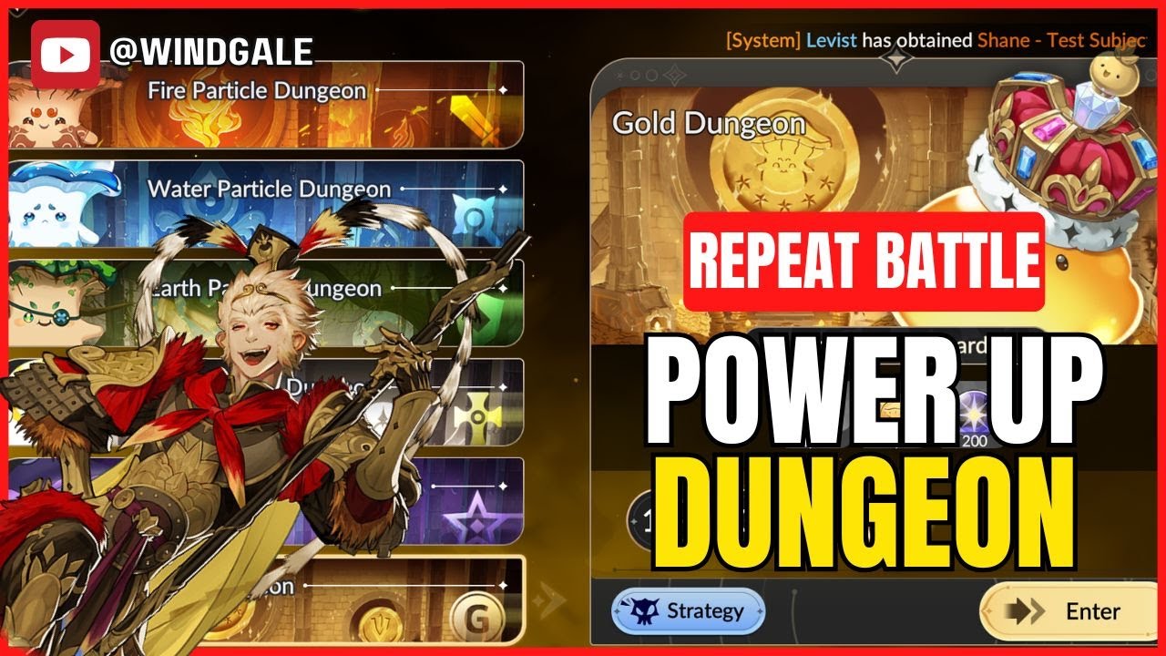 Elemental Power Up Dungeon All Elements Repeat Battle | Seven Knights ...