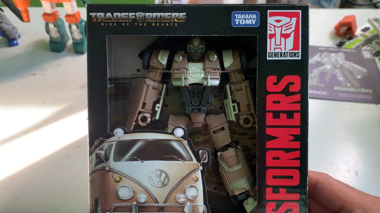 TRANSFORMERS HASBRO WHEELJACK transformándose en minivan combi RISE OF ...