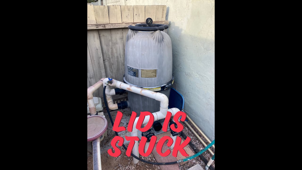 Remove stuck pool filter lid for Jandy CL580 or Hayward cartridge - YouTube