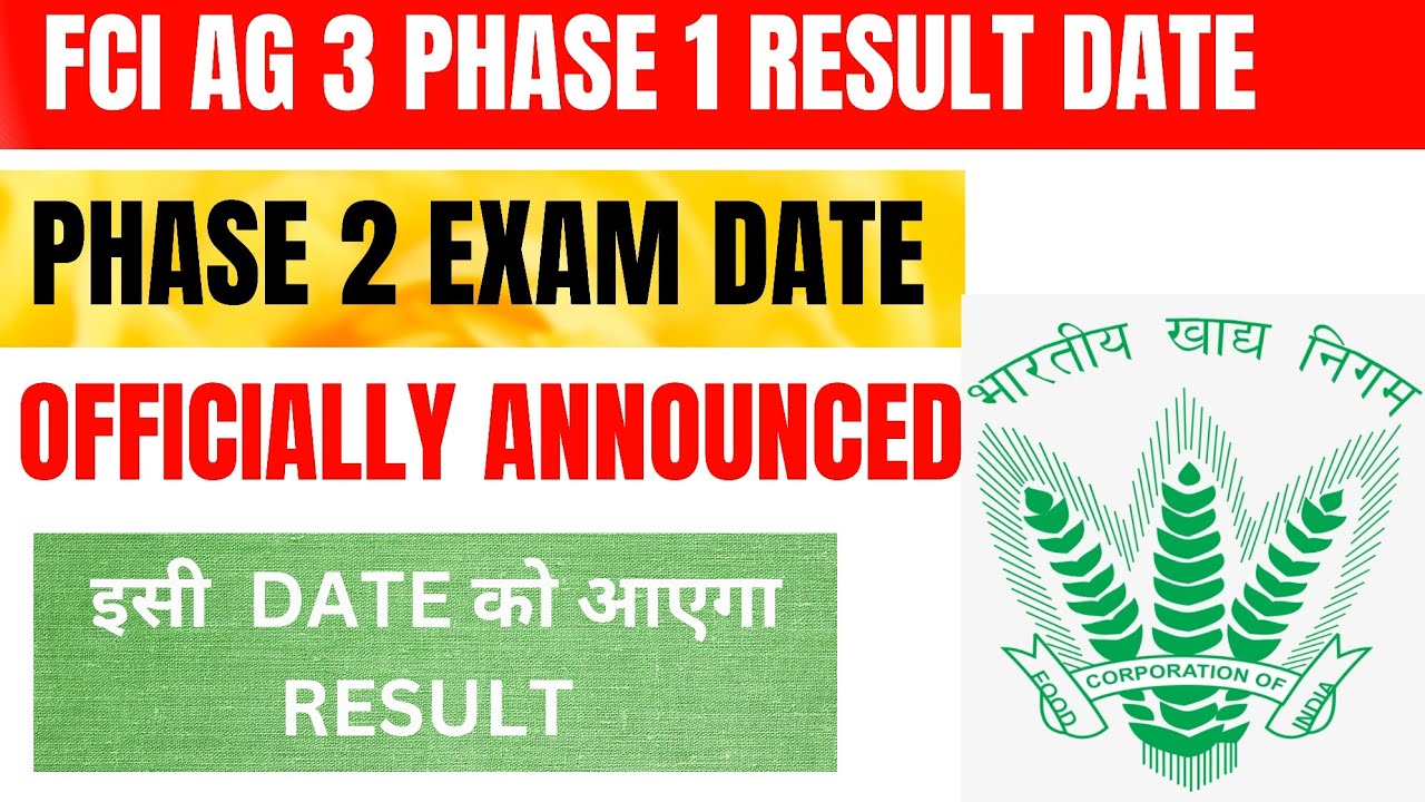 OFFICIAL: "FCI AG-3 Result Date FINALLY Announced - Here's the Latest ...