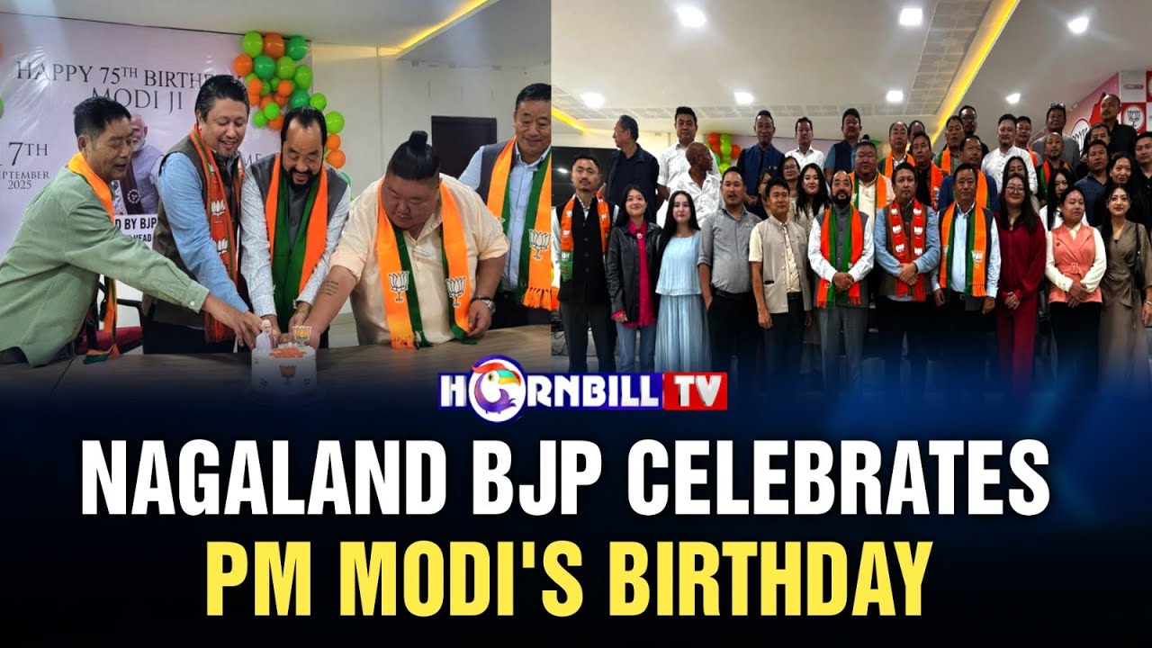 NAGALAND BJP CELEBRATES PM MODI'S BIRTHDAY - YouTube