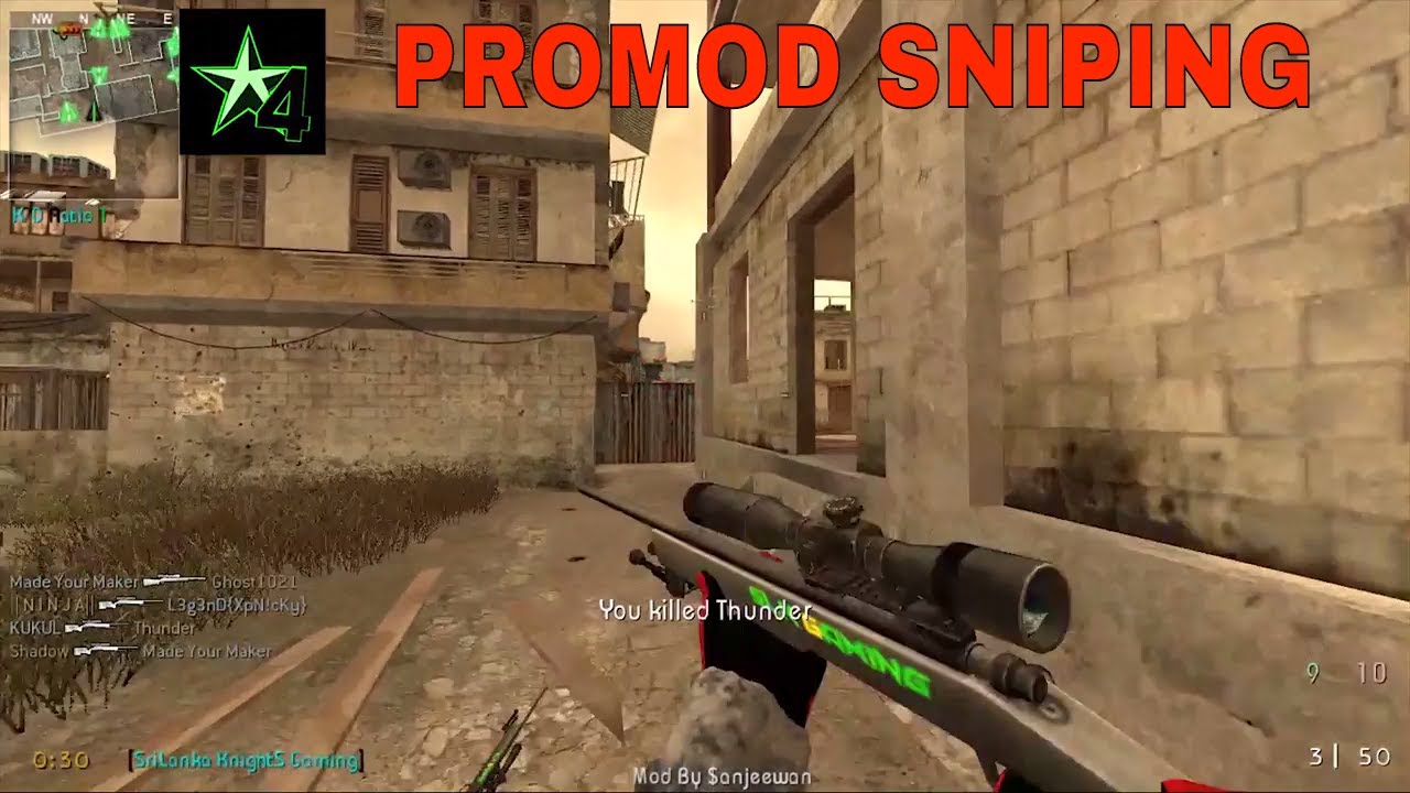 Cod4 Promod Sniping Compilation (YOU HAVE TO WATCH!!!!!) - YouTube