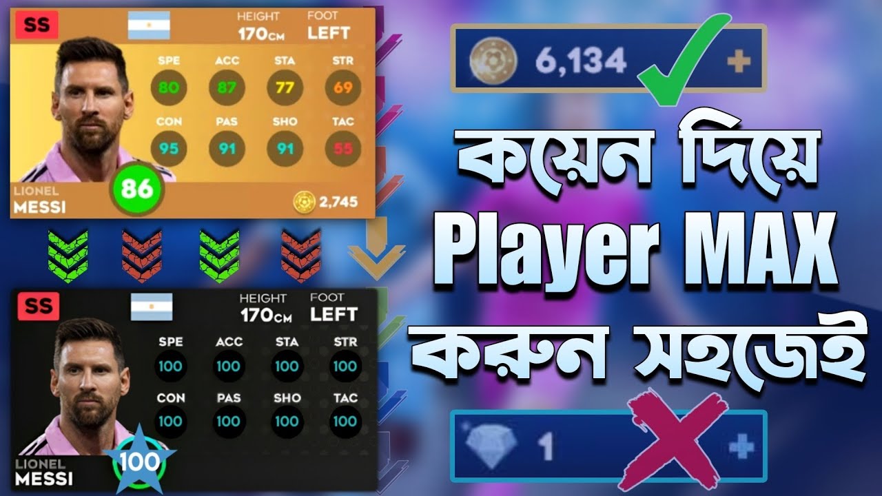 DLS 24 | How to MAX Player easily in Dream League Soccer 2024 * কয়েন ...