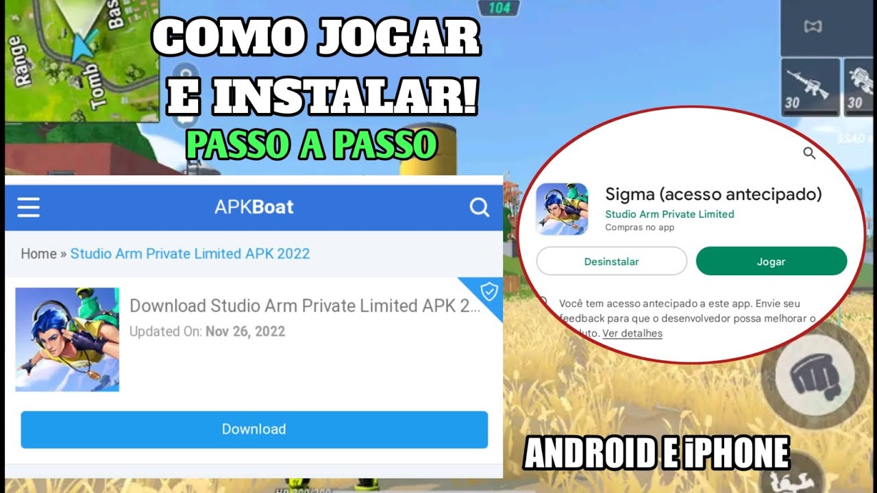 COMO INSTALAR E JOGAR O NOVO JOGO SIGMA PELO GOOGLE COMO ENCONTRAR O ...
