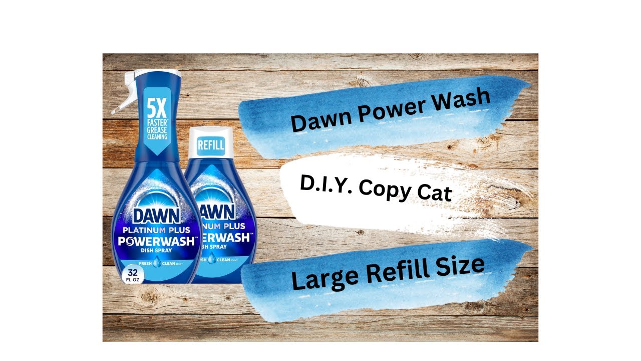 "DIY Dawn Power Wash Copycat: Large Batch Recipe!" - YouTube