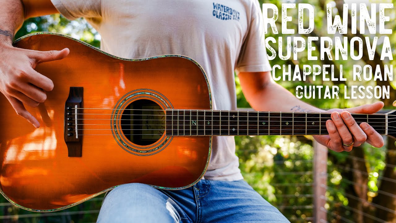 Red Wine Supernova Chappell Roan Guitar Tutorial // Red Wine Supernova ...