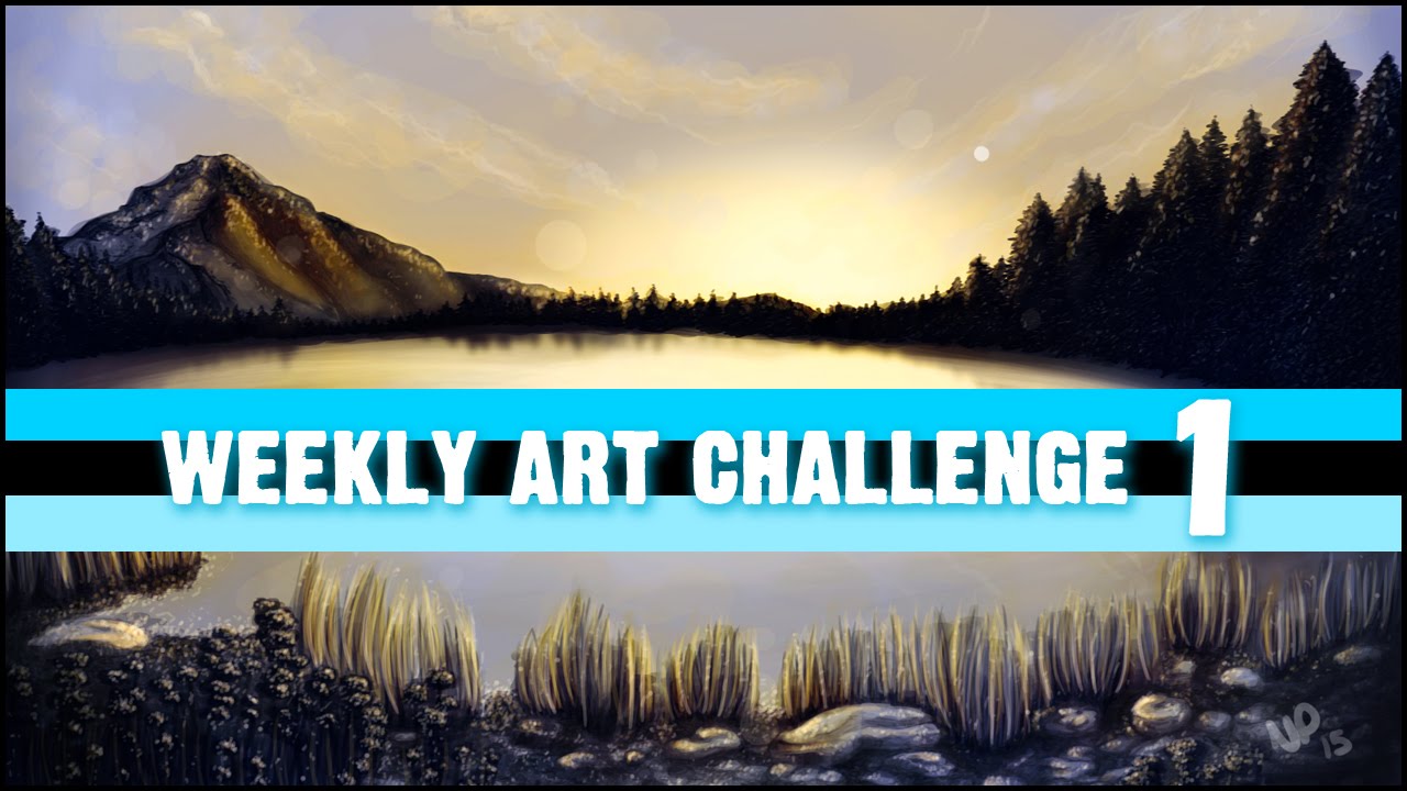[WEEKLY ART CHALLENGE #1] 2 Colors Only - YouTube