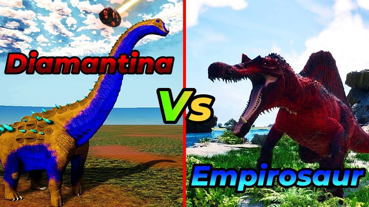 Diamantinasaurus Vs Rex\Spino\Allo | Ark Survival Ascended | Ark Mods ...