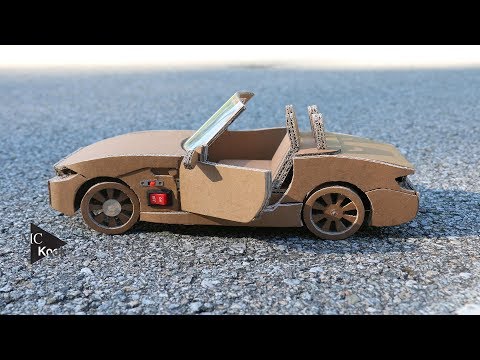 How to make RC Car(BMW Z4) - Amazing Cardboard DIY