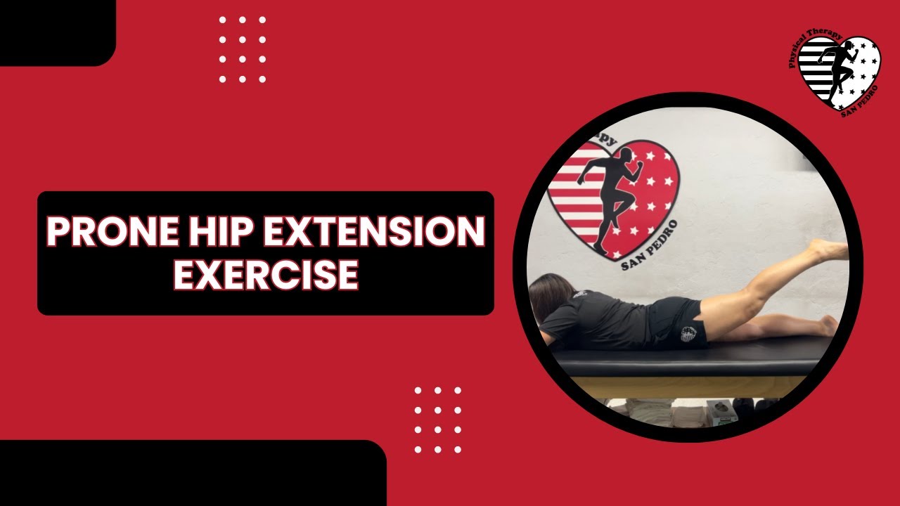 Prone Hip Extension Exercise - YouTube