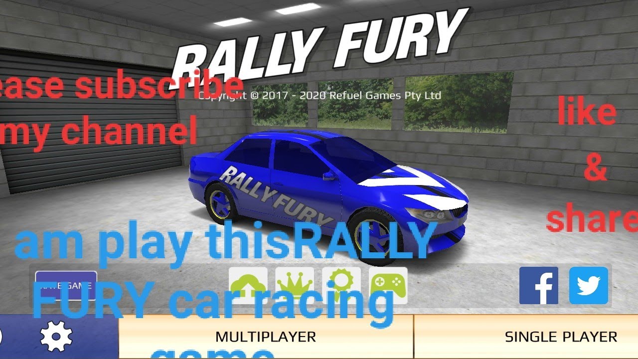 I am play rally fury racing game - YouTube