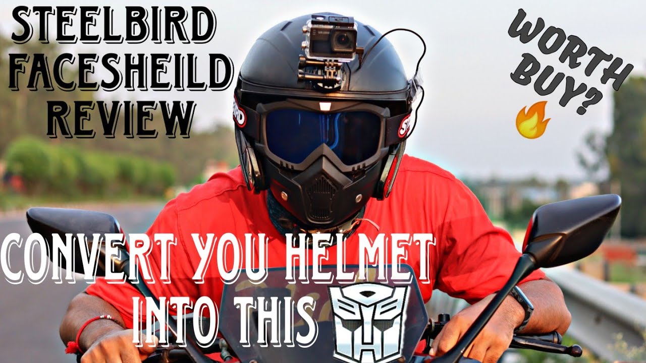 MAKE YOUR HELMET LIKE TRANSFORMER | Steelbird Face Shield Review ...