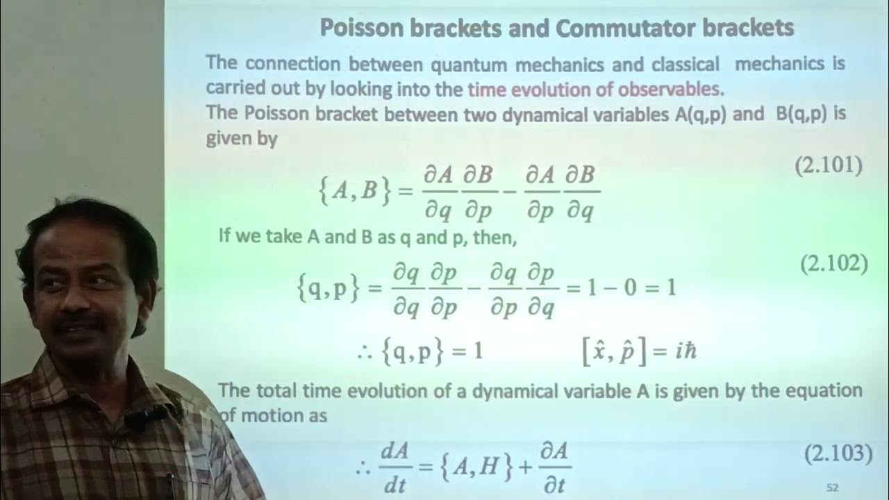 L.2.3 Poisson bracket and Commutator bracket–Matrix theory of Harmonic oscillator (Operator ...