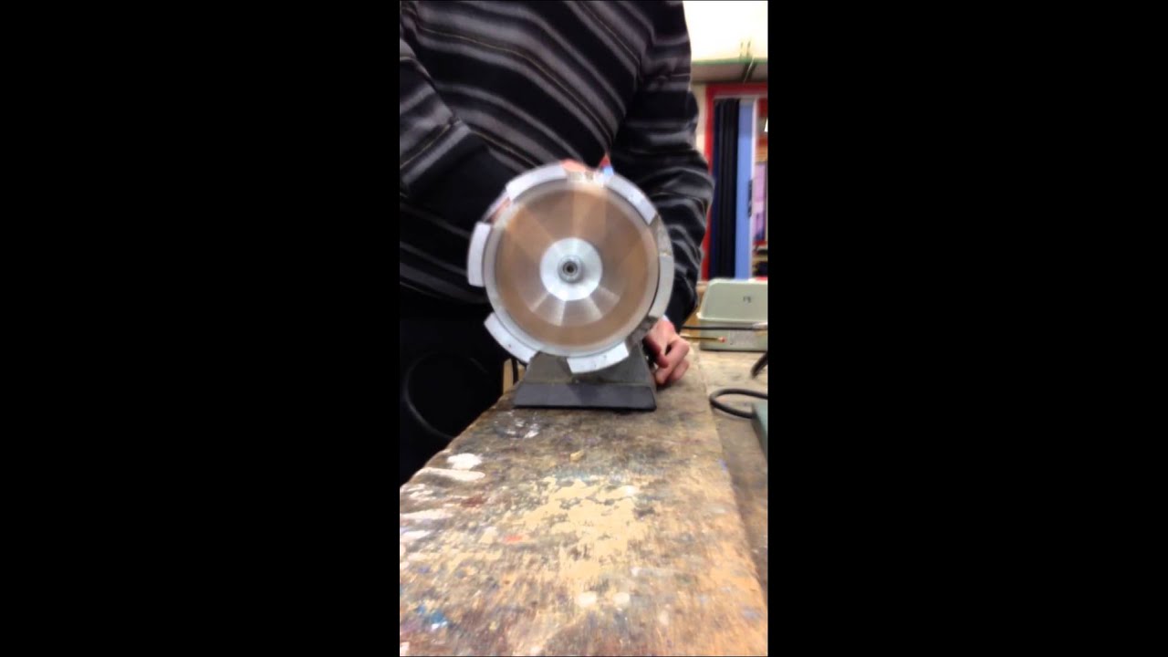 Homemade air raid siren aluminium casting Cold War - YouTube