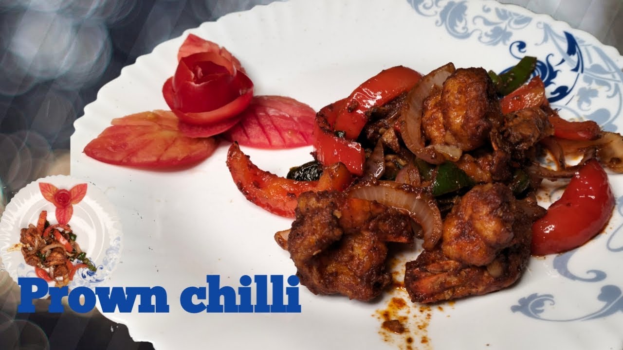 Prown chilli l Chilly prown l Restaurants style chilli prown l - YouTube