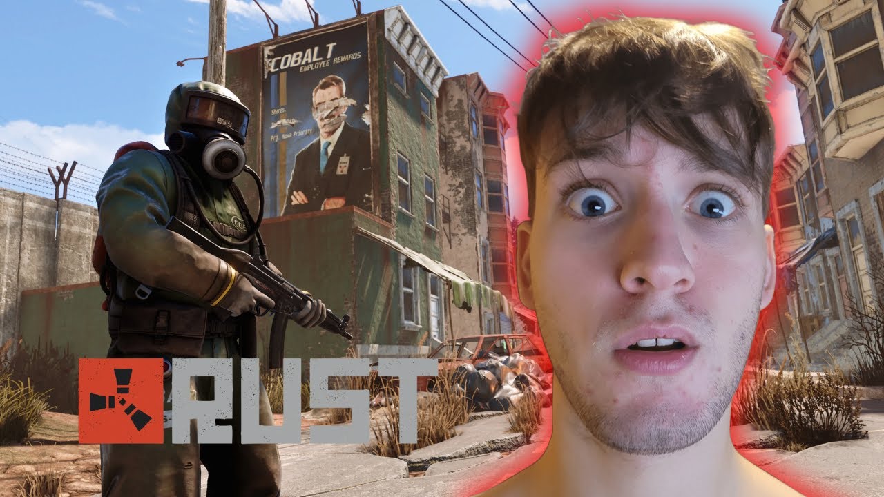 UN LOCO JUGANDO RUST - YouTube