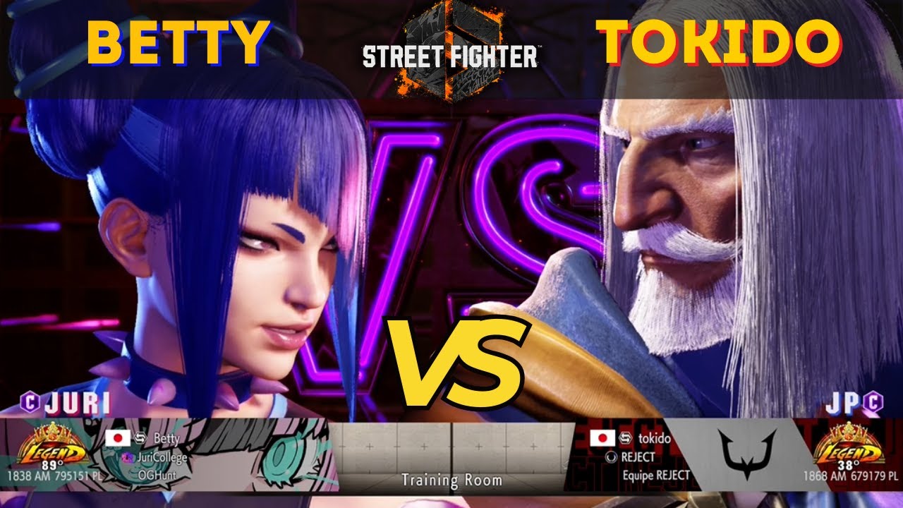 SF6 BETTY (Juri) vs TOKIDO (JP) 👊 Ranked Match - High Level Gameplay ...