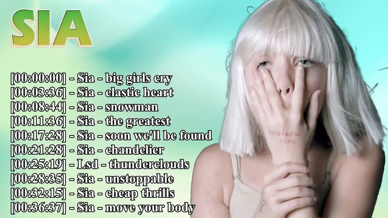 Sia 🌙 Top 10 Emotional Pop 🇦🇺 Honest Lyrics Soaring Vocals & Timeless ...