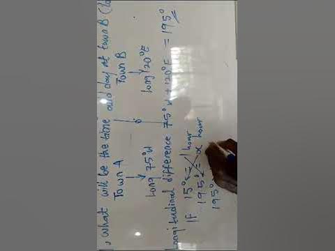 Time calculations on longitude in Geography. - YouTube