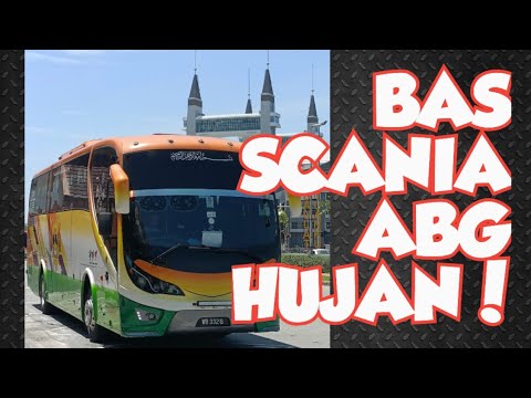 REVIEW BAS SCANIA RAIN's ZAMZAM Di KUALA TERENGGANU - YouTube