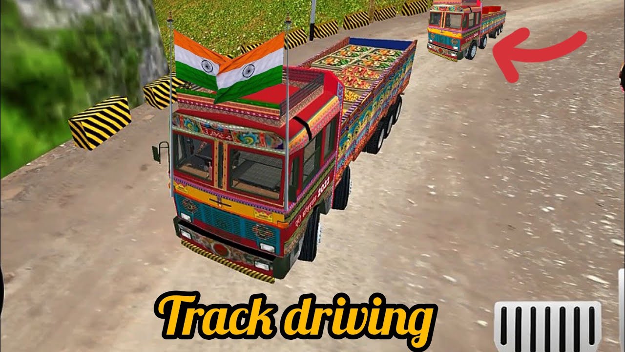 Indian offroad truck driving//simulator track 3d//track driving/ mg ...