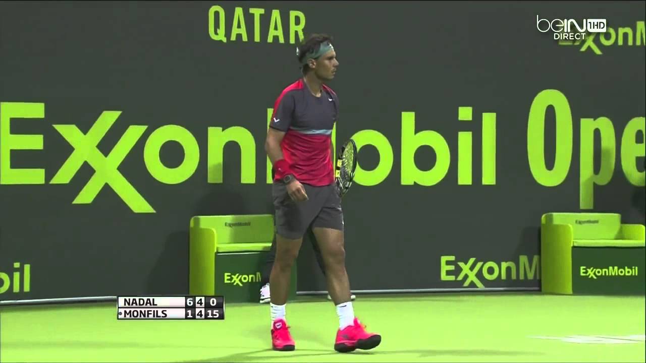 Monfils - The Most Powerful Shot Ever in Tennis HD - YouTube