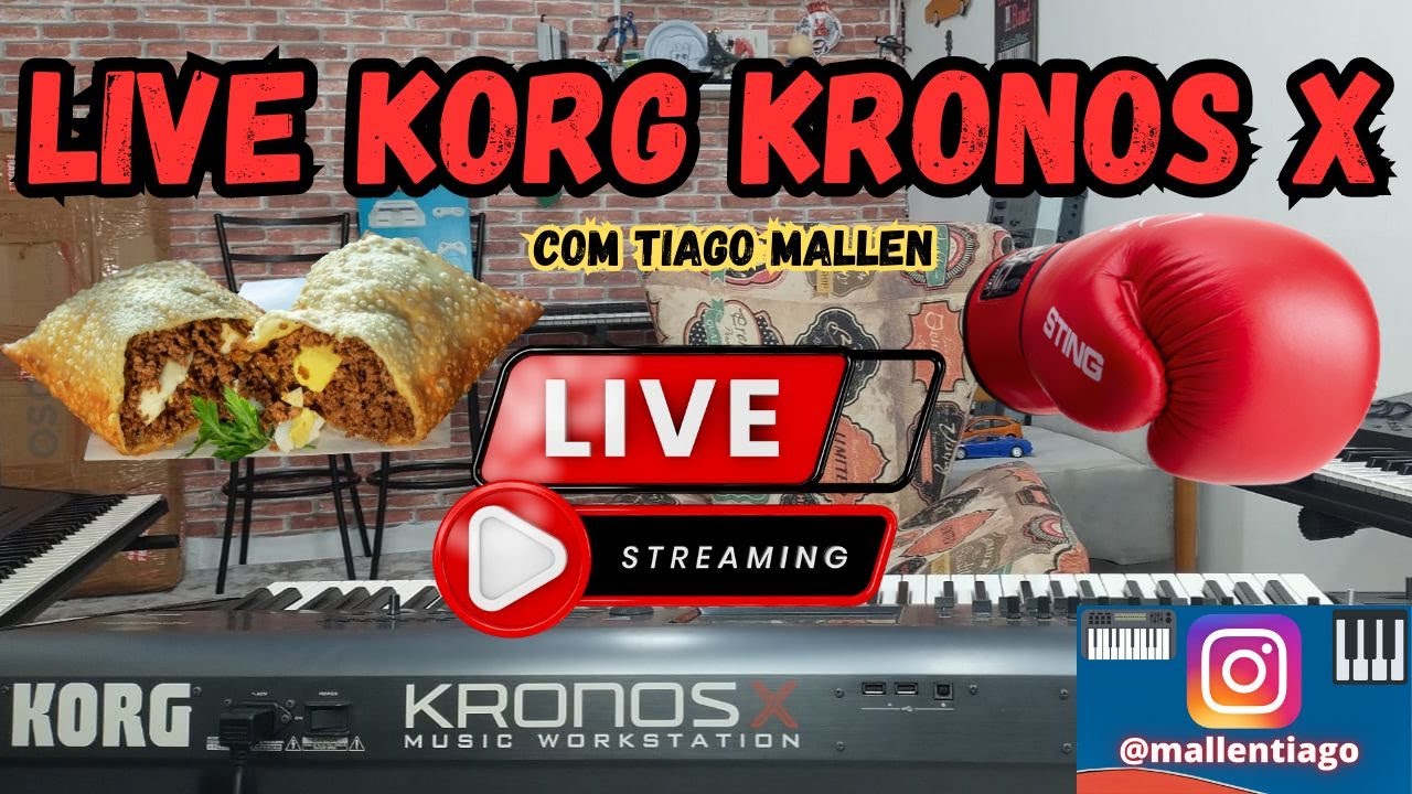 LIVE KORG KRONOS X - COM TIAGO MALLEN .(TECLADASSO COM MUITO RECURSO E ...
