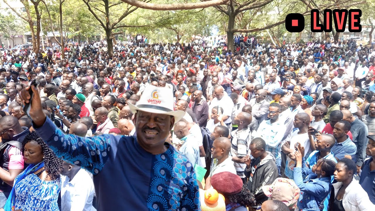 Breaking News! Raila Fills Jevanje Nairobi Town - YouTube