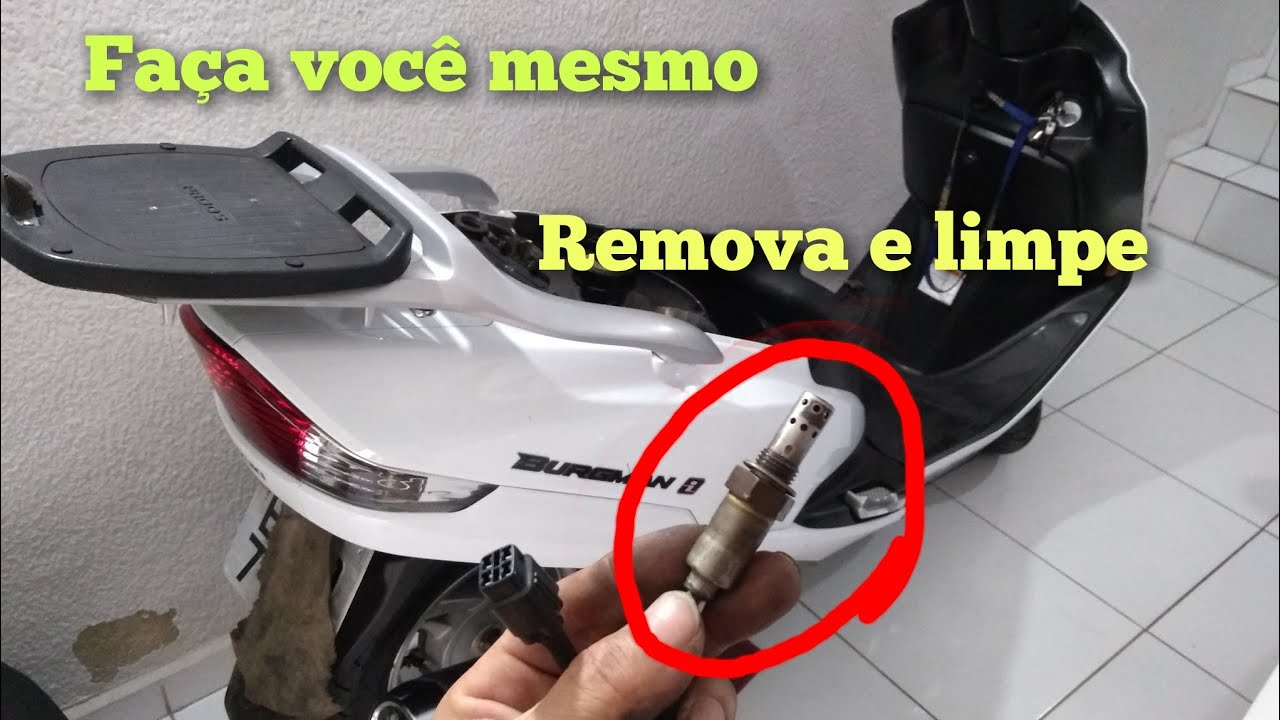 como remover e limpar SONDA LAMBDA Burgman 125. - YouTube