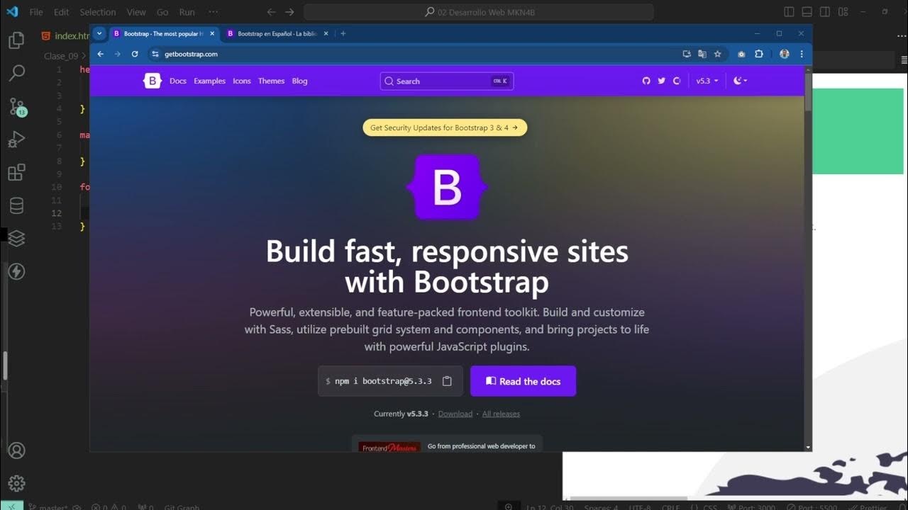 Clase 09 - Introducción a Bootstrap - YouTube