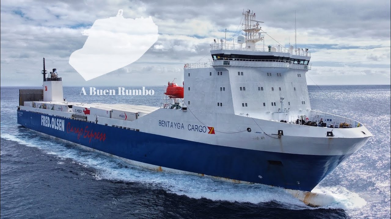 BENTAYGA CARGO en navegación proa rumbo Las Palmas de Gran Canaria ...