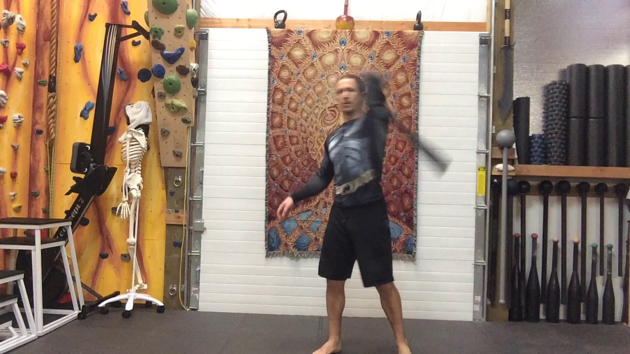 Practicing Clubbell Mills (200 reps) - YouTube