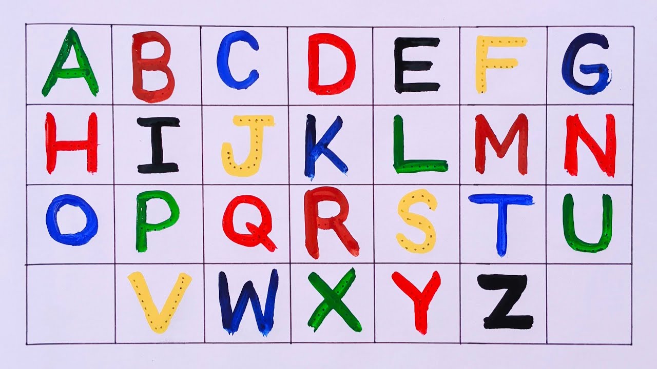 A to Z kids learn, ABCD, Alphabets, abcde, Toddlers learning, abcd abcd ...