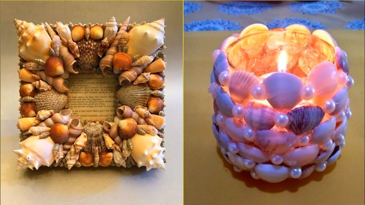 beautiful and amazing seashell craft art ideas - YouTube