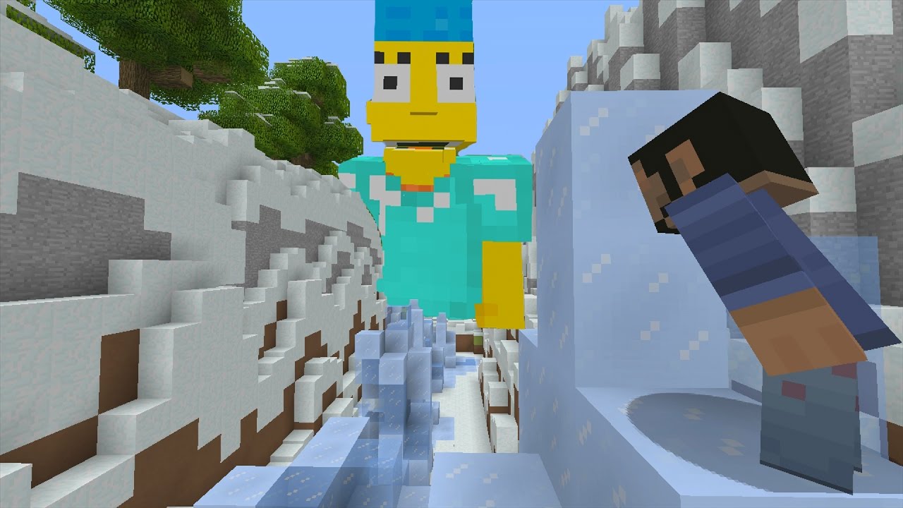 Minecraft Xbox - Run From The Beast - The Simpsons - YouTube