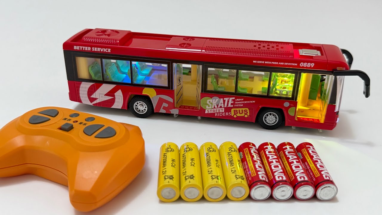Unboxing City Remote Control Bus, 4WD RC Racing Car, Electric Steam ...