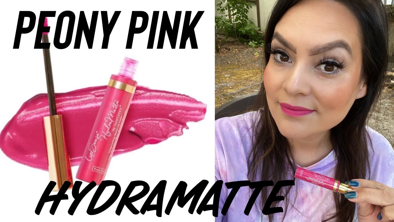 Peony Pink HydraMatte Try-on by SeneGence & LipSense - YouTube