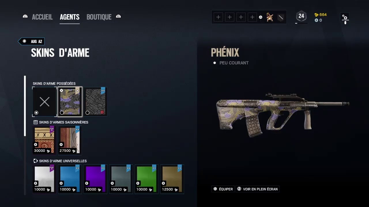 Skin d'arme r6 et + - YouTube