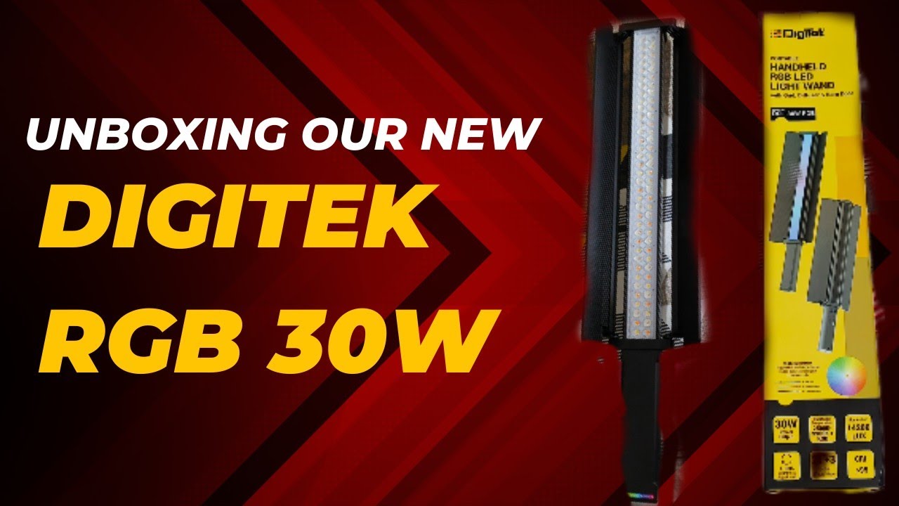 UNBOXING OUR NEW DIGITEK RGB 30W LIGHT - YouTube