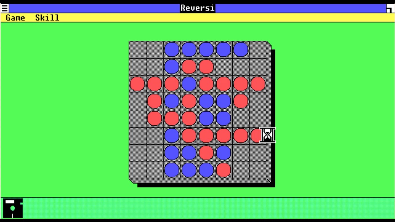 Windows 1.01 Reversi Full Walkthrough - YouTube