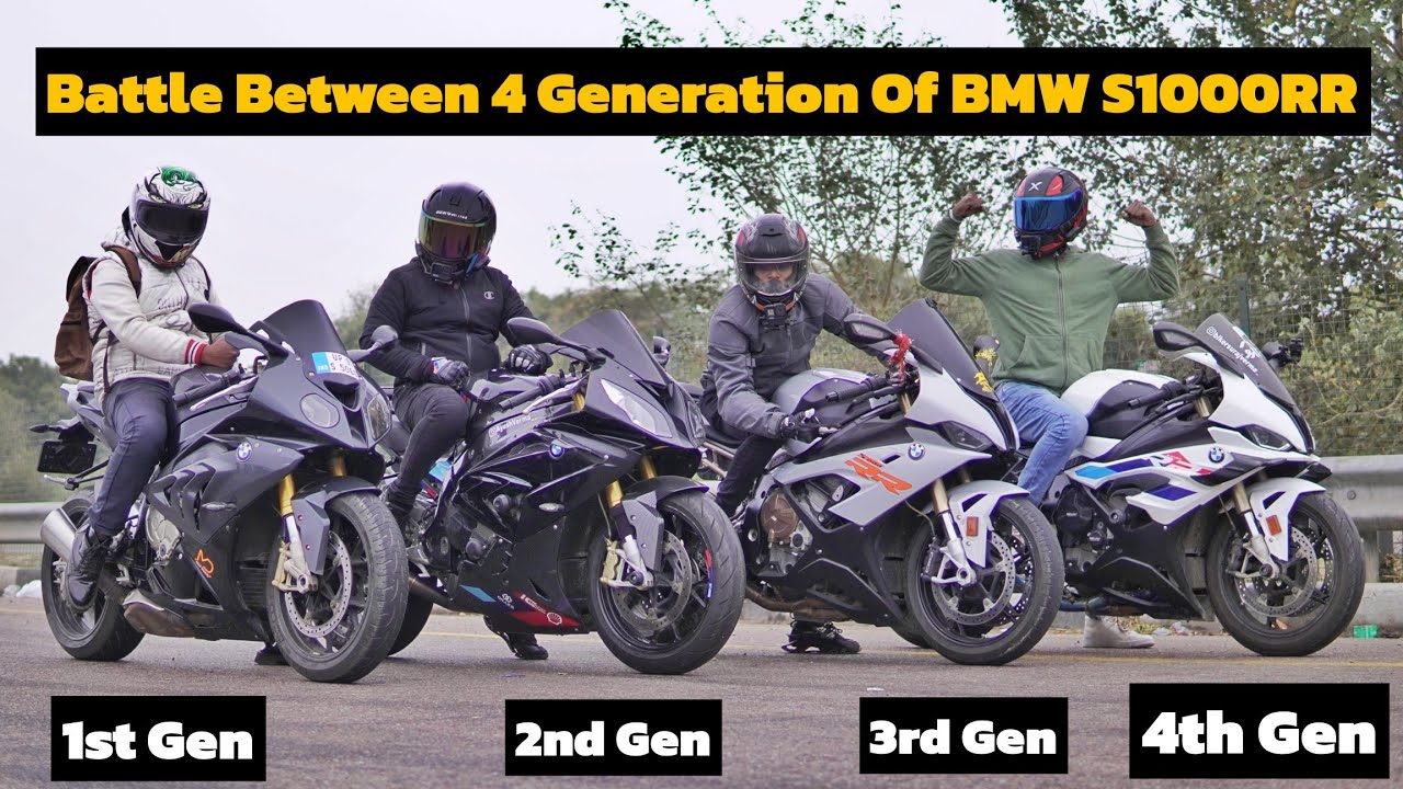 Battle Between 4 Generation Of BMW S1000RR | Amazing Performance 🚀 ...