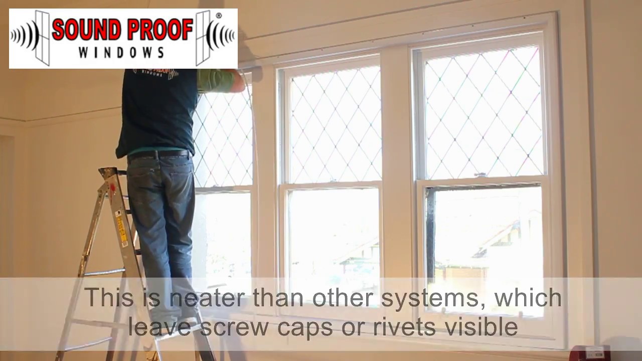 Sound Proof Windows install demo: 3 horizontal slider windows - YouTube