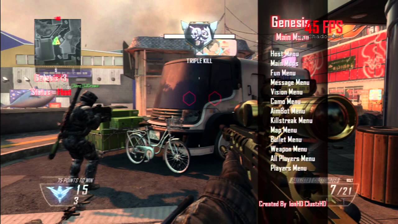 BO2 MODS/1.19 Genesis Mod Menu Showcase - PS3/XBOX + Download - YouTube