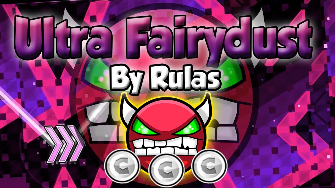 NINE CIRCLES LILA! Geometry Dash - (demon) "Ultra Fairydust" by Rulas ...