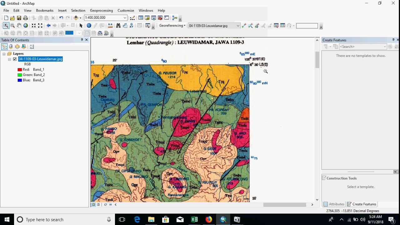 Georeferencing in ArcMap 10.4 - YouTube